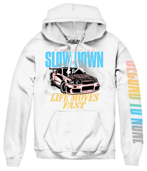 LIFE MOVES FAST CAR HOODIE - Popular Poison