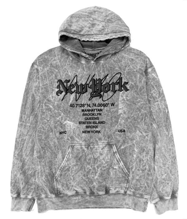 NEW YORK SCRIPT OXY HOODIE - Popular Poison