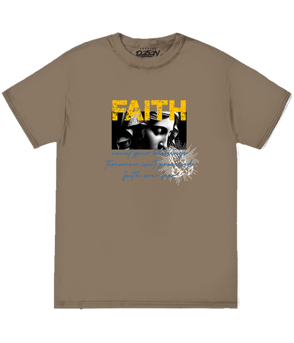 FAITH OVER FEAR ANGEL TEE - Popular Poison