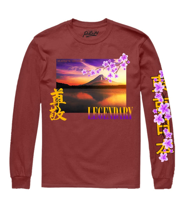 TOKYO SUNSET LONG SLEEVE TEE - Popular Poison